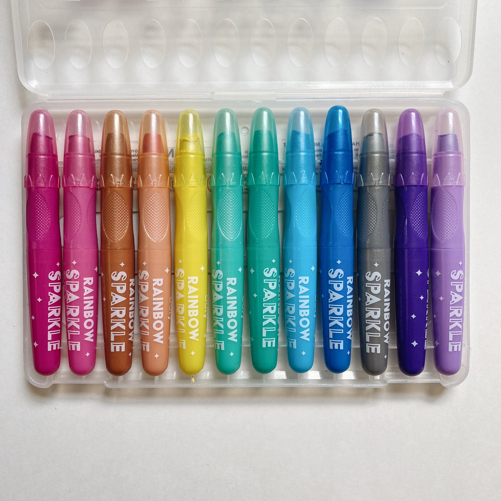 Rainbow Sparkle Metallic Watercolor Gel Crayons– Andnest