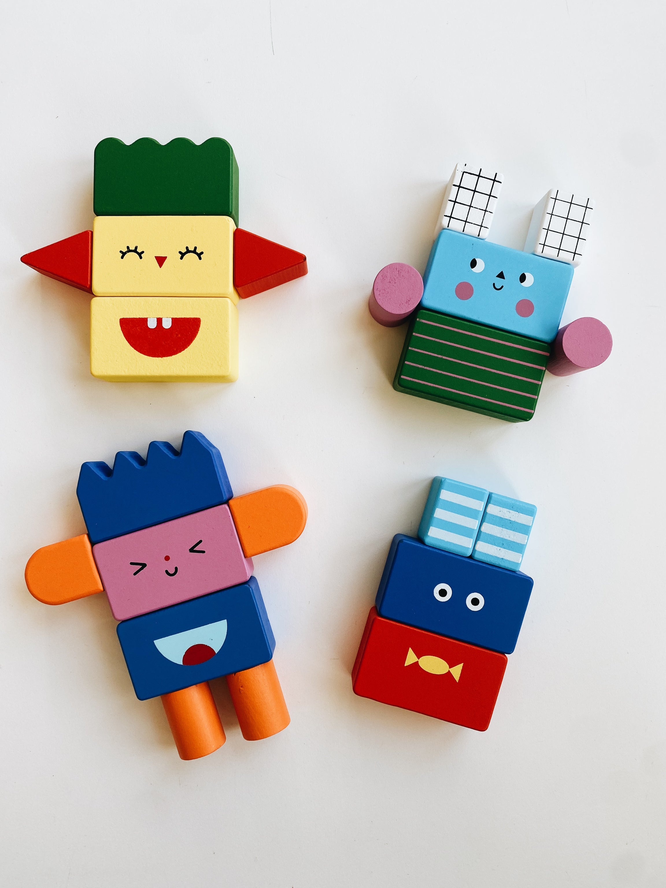 Stack and Mix Wooden Building Blocks– Andnest